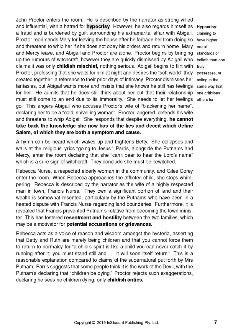 The Crucible Text Guide - ATAR Notes Text Guides - Free shipping on ...