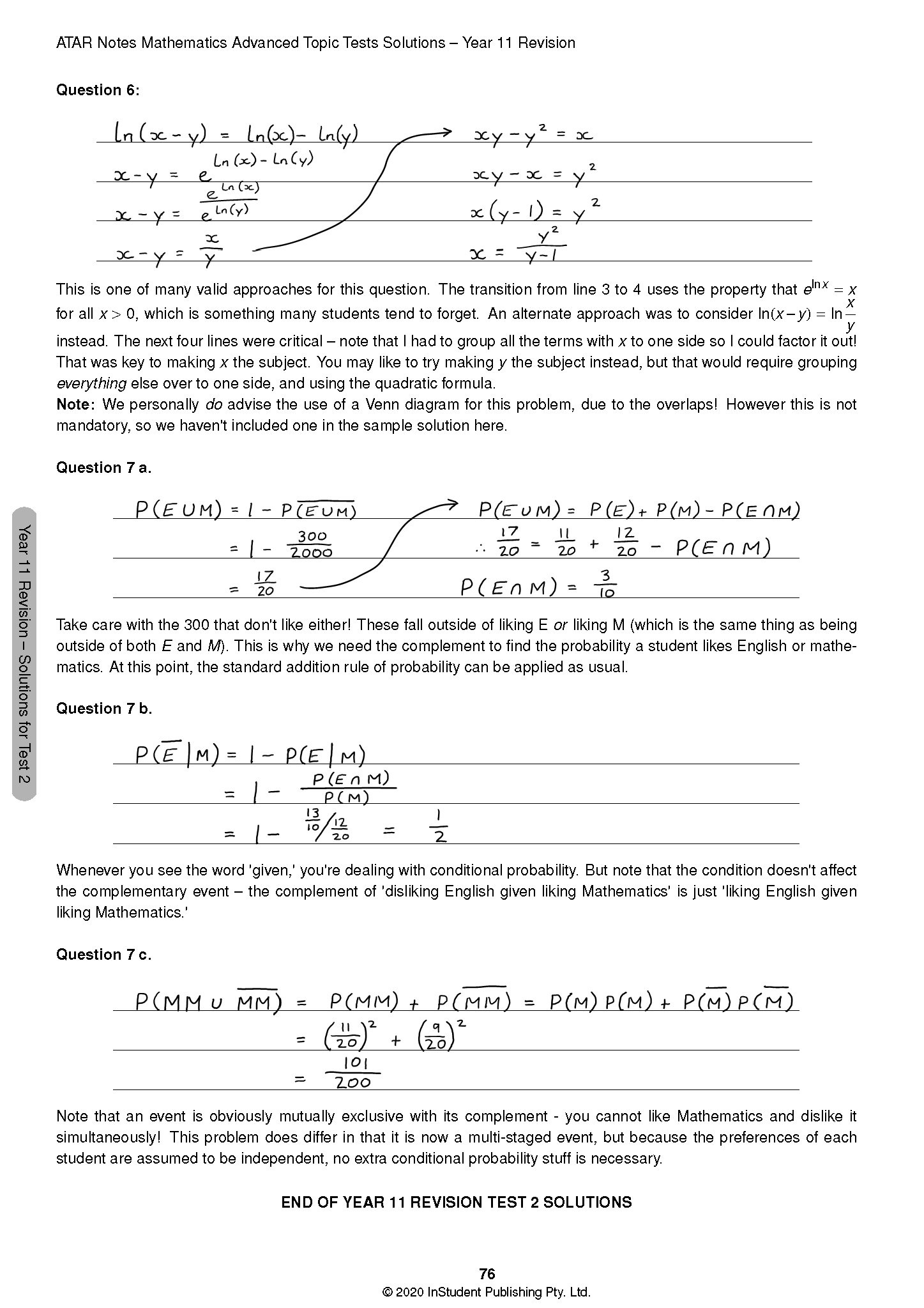 HSC Year 12 Mathematics Advanced Topic Tests ATAR Notes hsc-year-12-mathematics-advanced-topic-tests-atar-notes